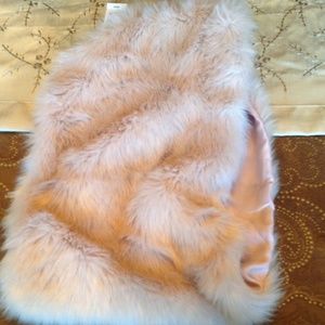 Express | Accessories | Express Faux Fur Infinity Scarf Blush Pink ...